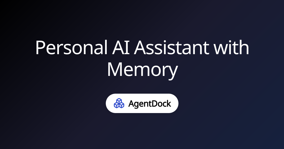 Personal AI Assistant | Memory-Enabled Multi-Channel AI