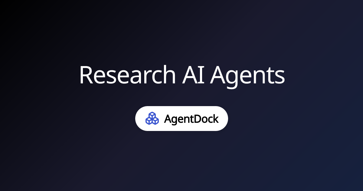 Research AI Agents | AI-Powered Research & Analysis